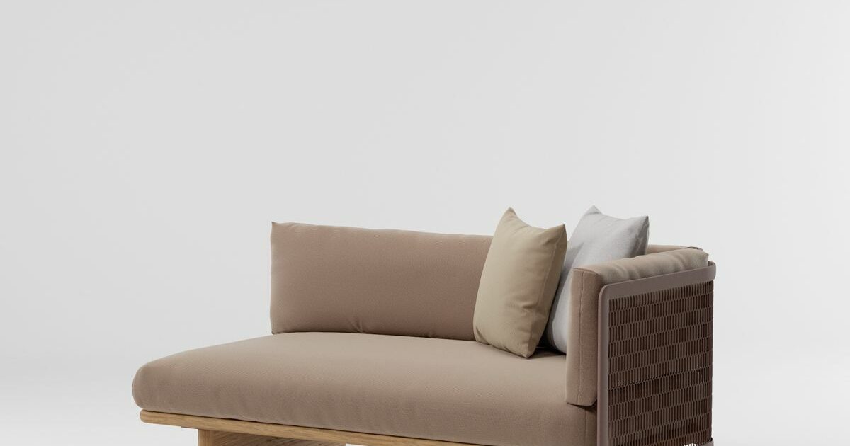 santiccioli.com | Kettal Mesh Right Corner Module 2 Sides Connection