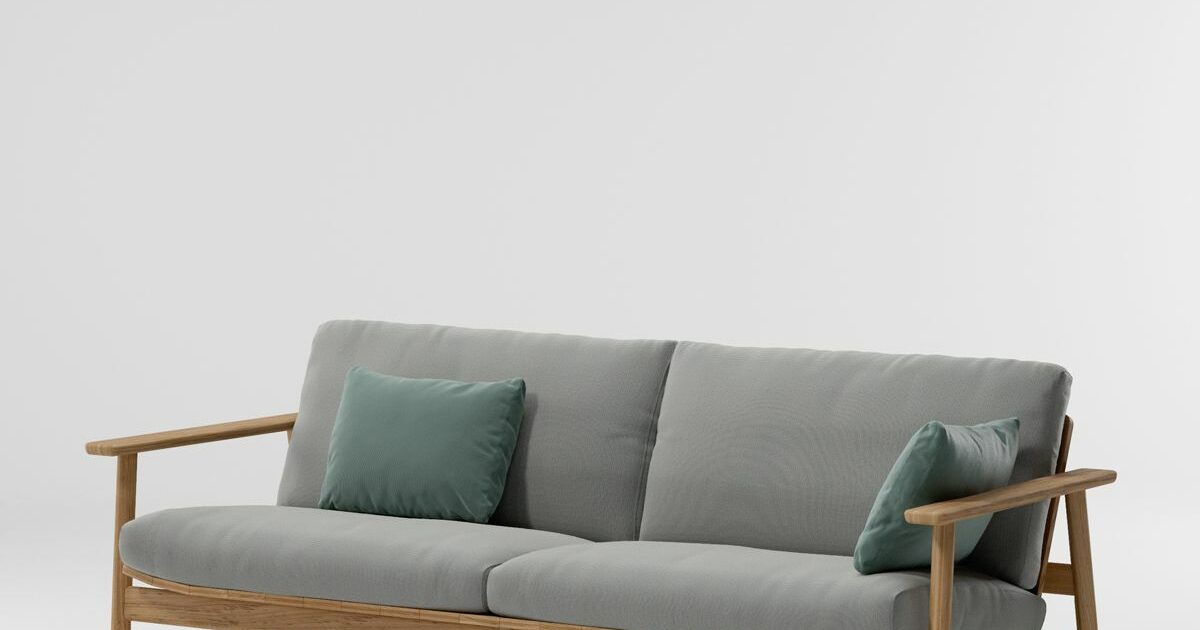 santiccioli.com | Kettal Riva 3 seater sofa