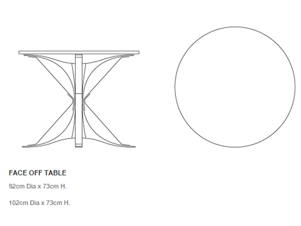 santiccioli.com | Knoll Face Off Table